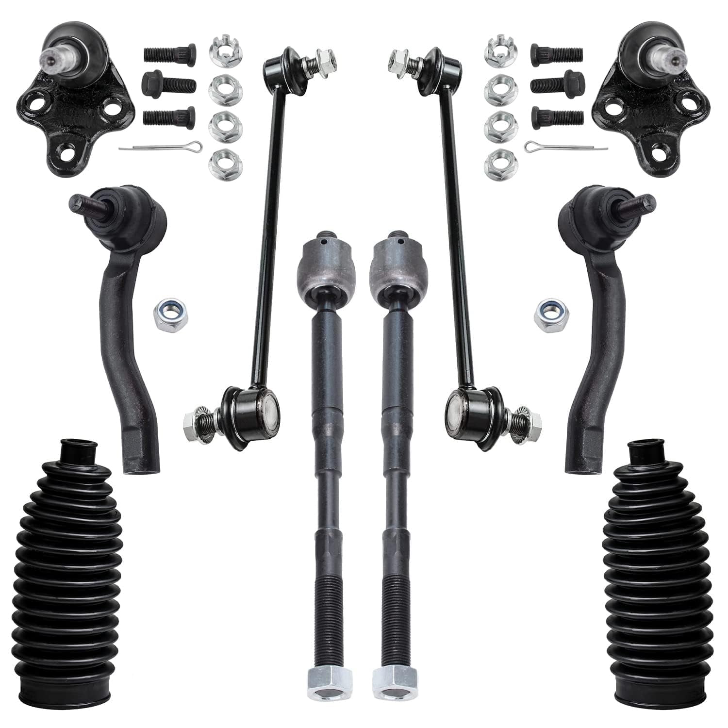 Detroit Axle - Front Sway Bars, Tie Rods, Ball Joints for 2003-2008 ...