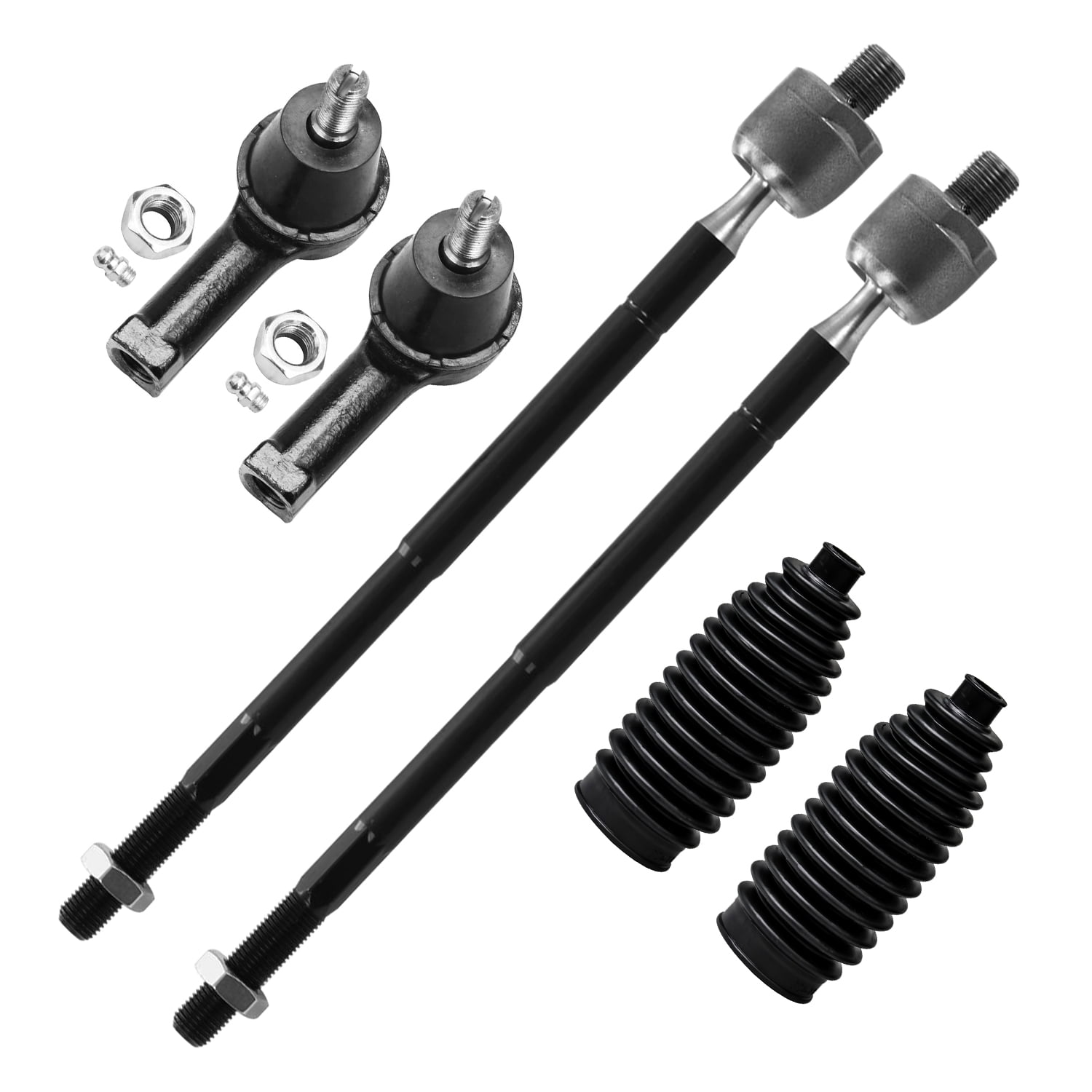 Detroit Axle Front Tie Rods, Inner Outer Ends, Boots for 01-06 Hyundai ...