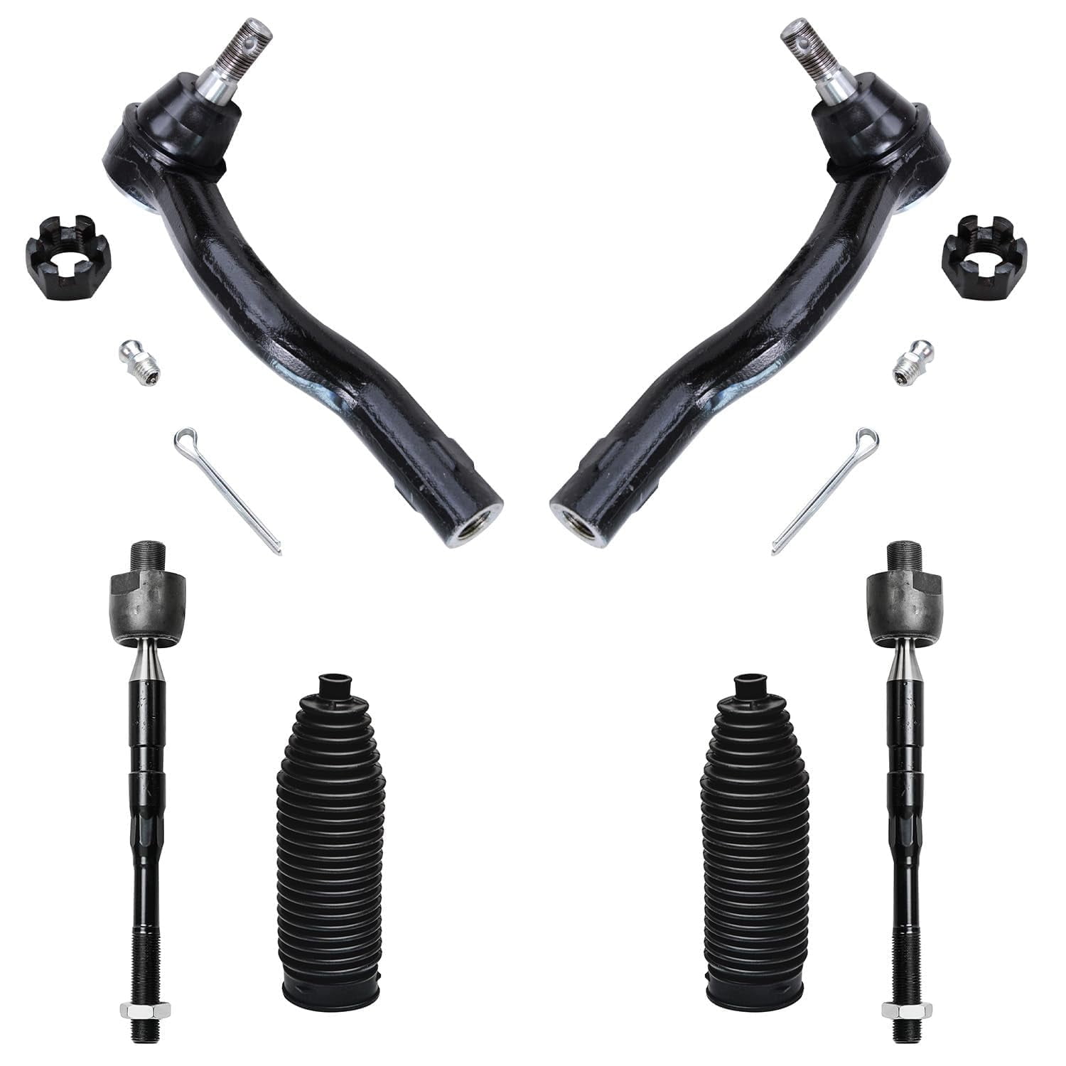 Detroit Axle - Front Tie Rods Kit for 2004-2015 Nissan Titan, 2005-2019 ...