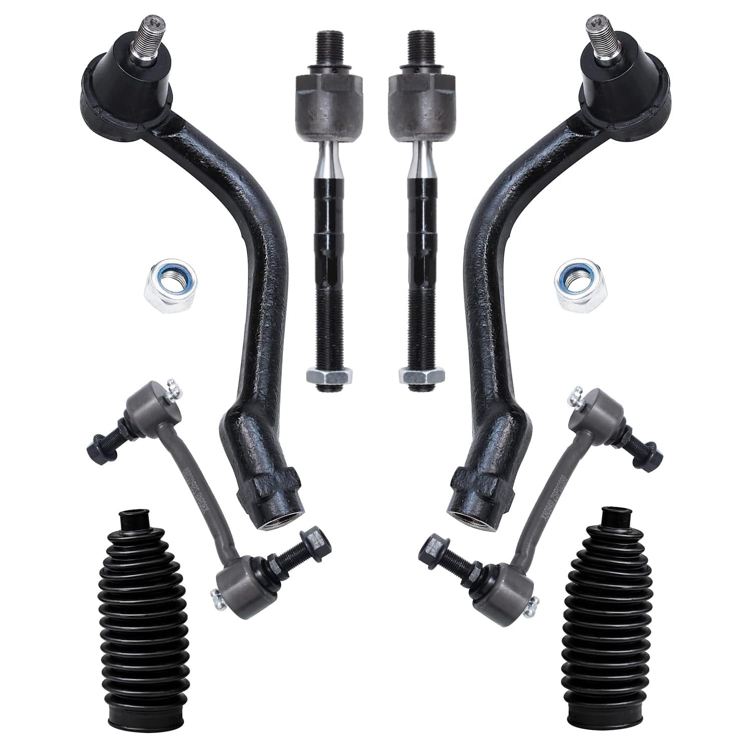 Detroit Axle - Front Tie Rods Sway Bars for 2006-2008 Hyundai Sonata ...
