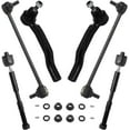 Detroit Axle - Front Tie Rods Sway Bars Kit for Toyota 2011-2018 Sienna, 4 Inner Outer Tie Rod ...