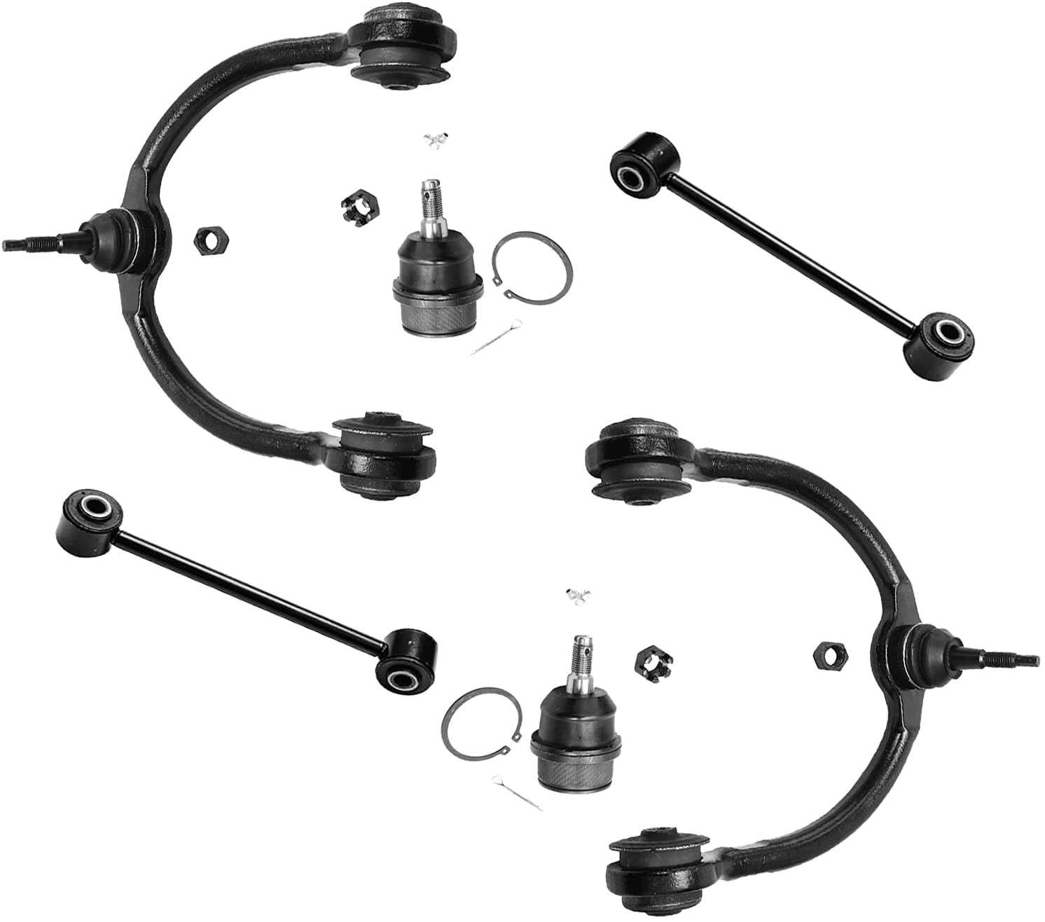 Detroit Axle - Front Upper Control Arms Kit for 2005-2010 Jeep Grand ...