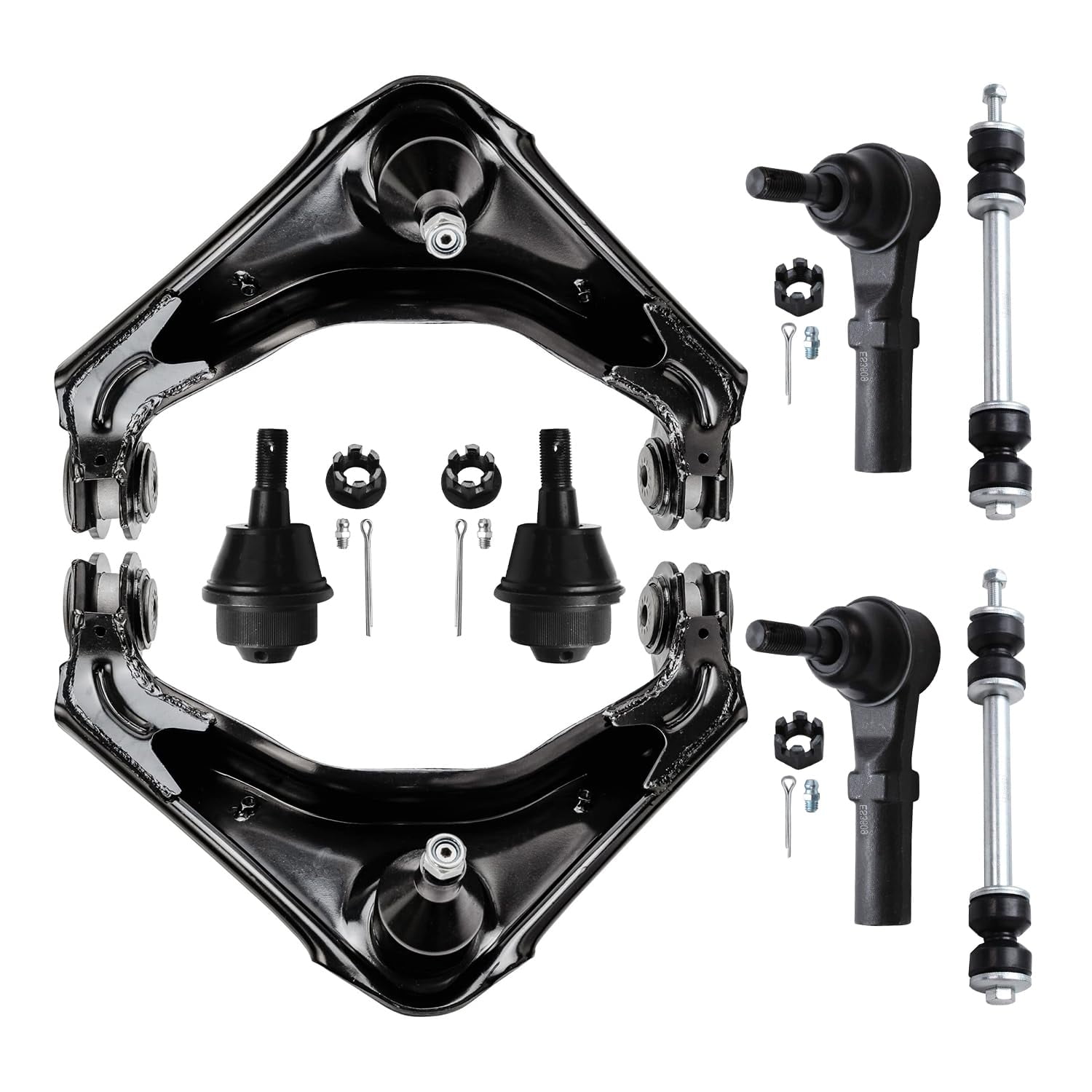 Detroit Axle - Front Upper Control Arms Lower Ball Joints Suspension ...