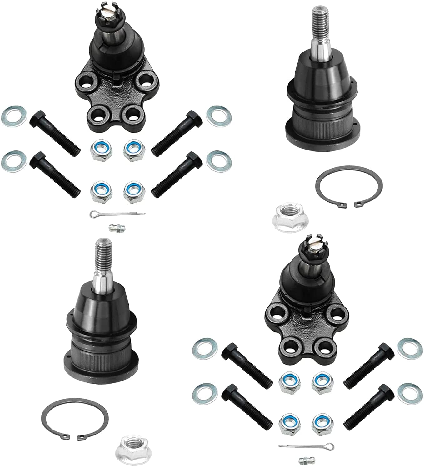 Detroit Axle - Front Upper and Lower Ball Joints for 2WD 1999-2006 ...