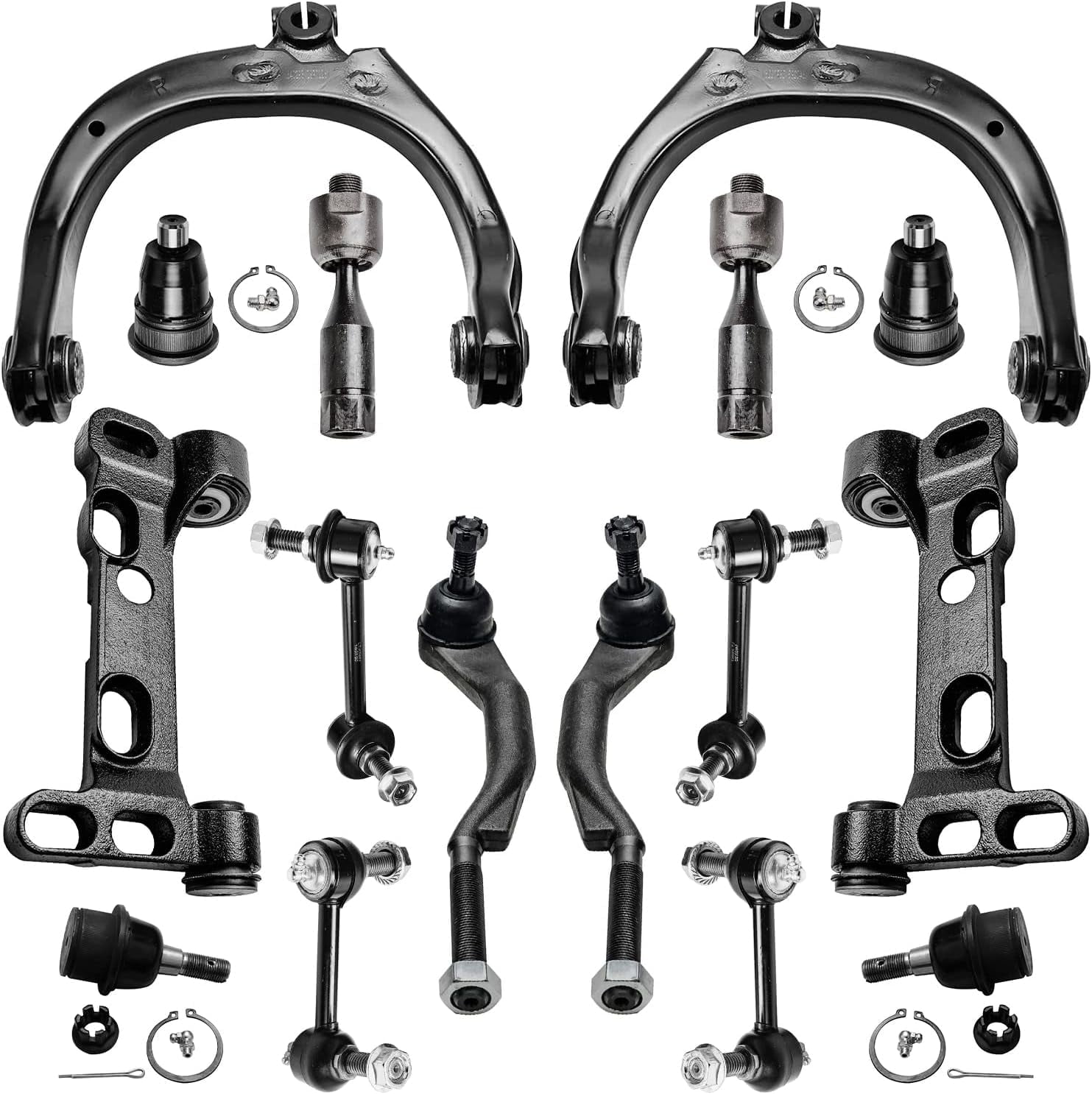 Detroit Axle - Front Upper & Lower Control Arm Suspension Kit for Chevy Trailblazer EXT GMC ...