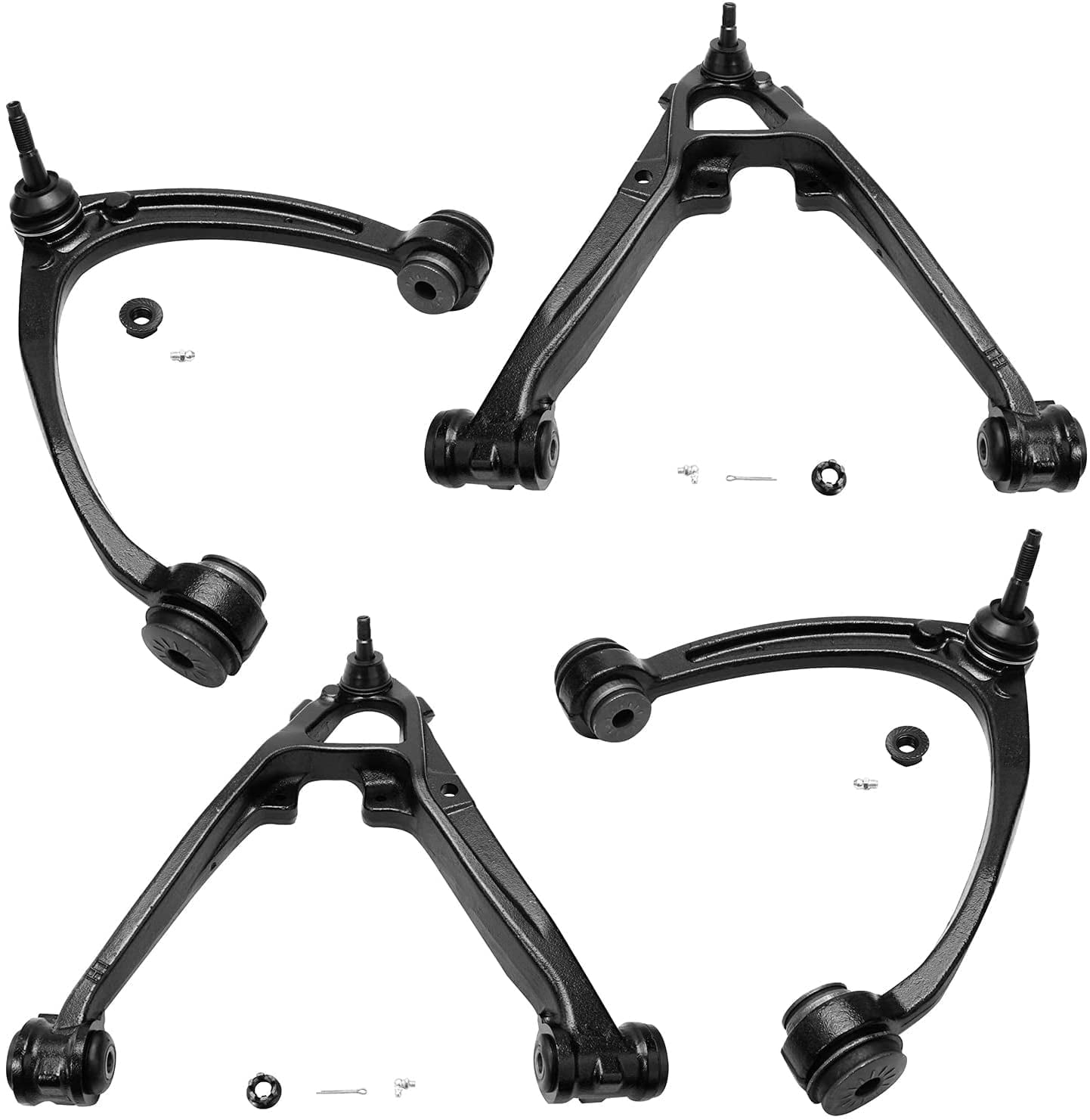 Detroit Axle - Front Upper & Lower Control Arms for Chevy Silverado GMC ...