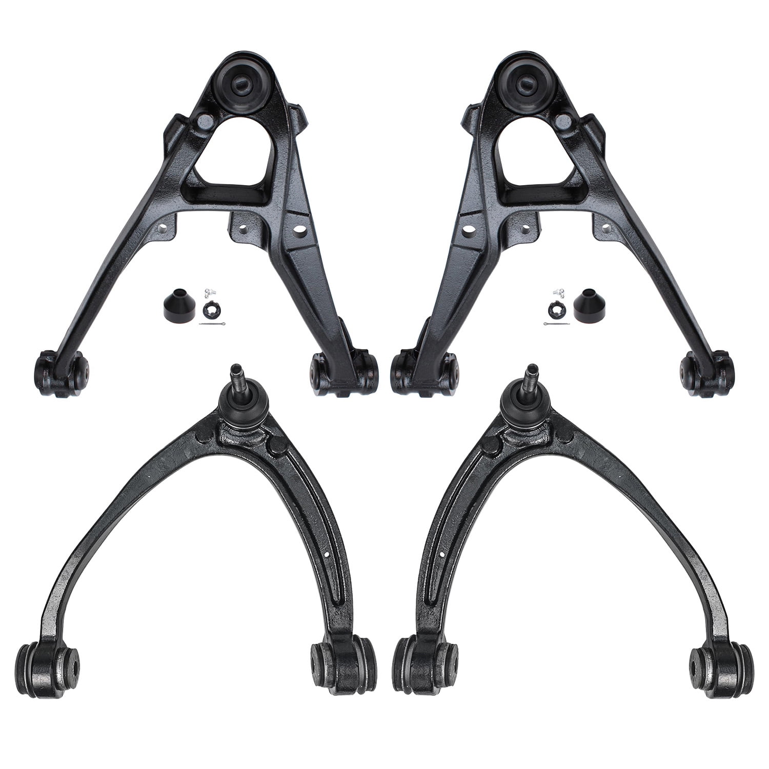 Detroit Axle - Front Upper & Lower Control Arms for Chevy Silverado GMC ...
