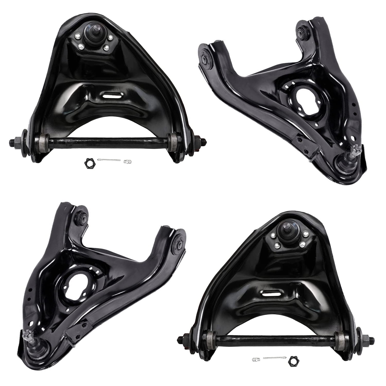 Detroit Axle - Front Upper & Lower Control Arms w/ Ball Joints for ...