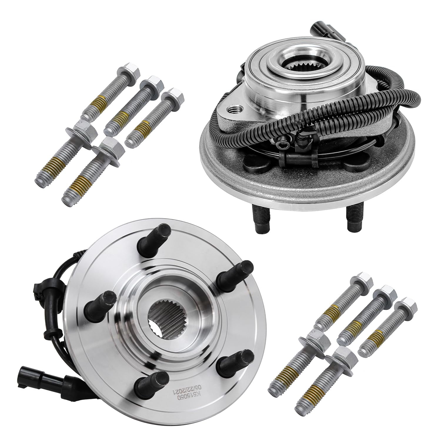 Detroit Axle - Front Wheel Bearing Hubs, 2002-2005 Ford Explorer ...