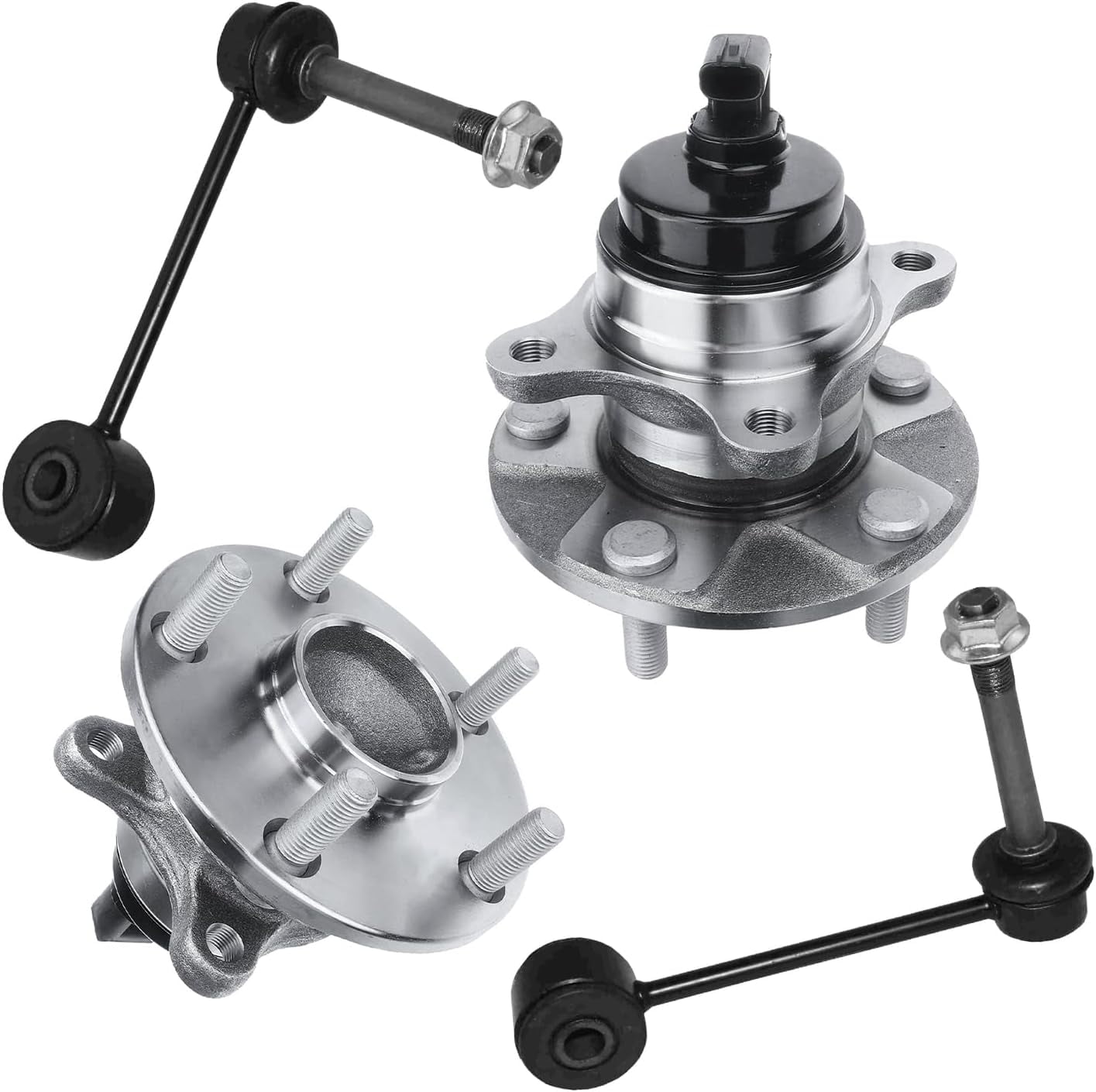 Detroit Axle - Front Wheel Bearing Hubs Kit for 2001-2006 Lexus LS430 ...