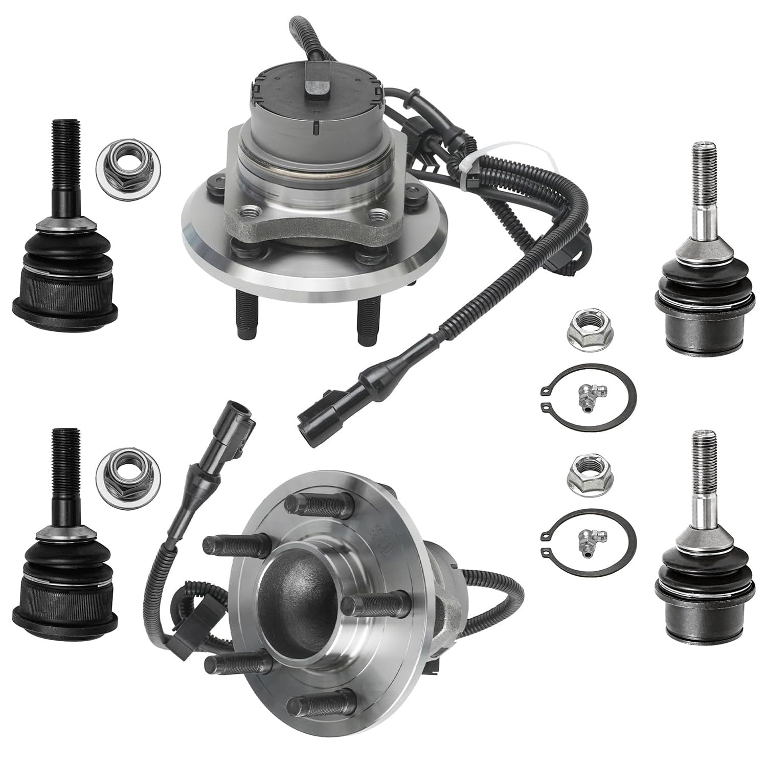 Detroit Axle - Front Wheel Bearing Hubs Kit for Ford Crown Victoria ...