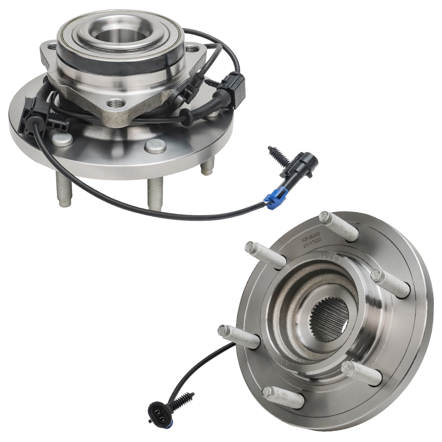 Detroit Axle - Front Wheel Bearing Hubs for 2006-2010 Hummer H3 ...