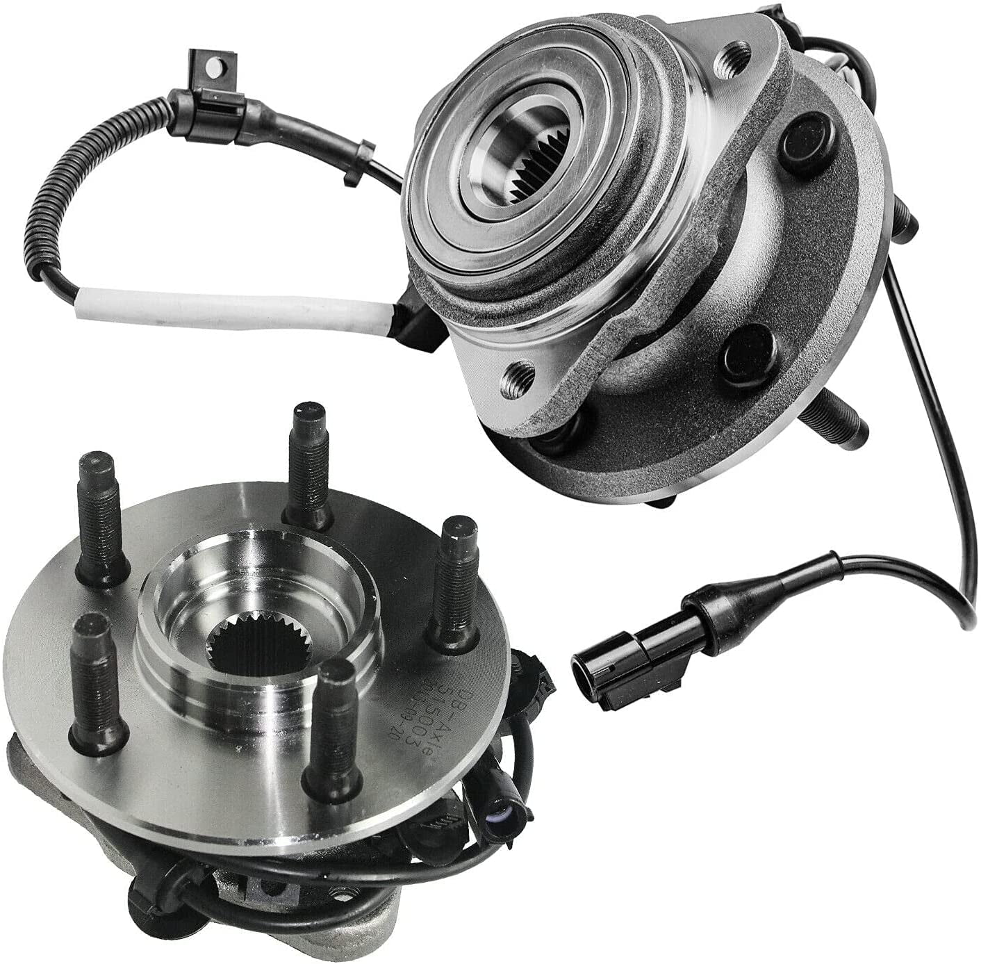 Detroit Axle - Front Wheel Hub & Bearing Assembly Replacement for Ford ...