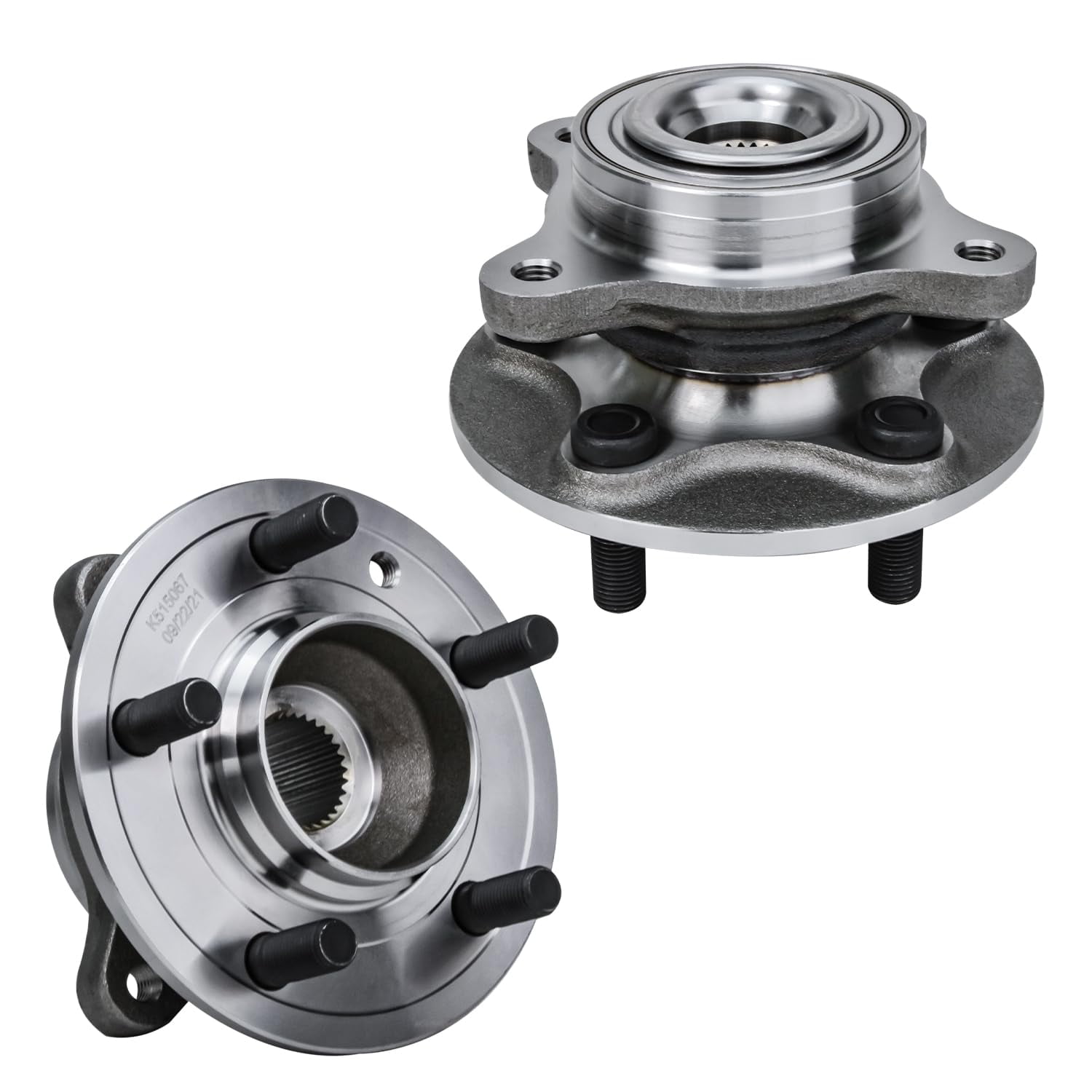 Detroit Axle - Front Wheel Hub Bearings Replacement for Land Rover LR3 ...