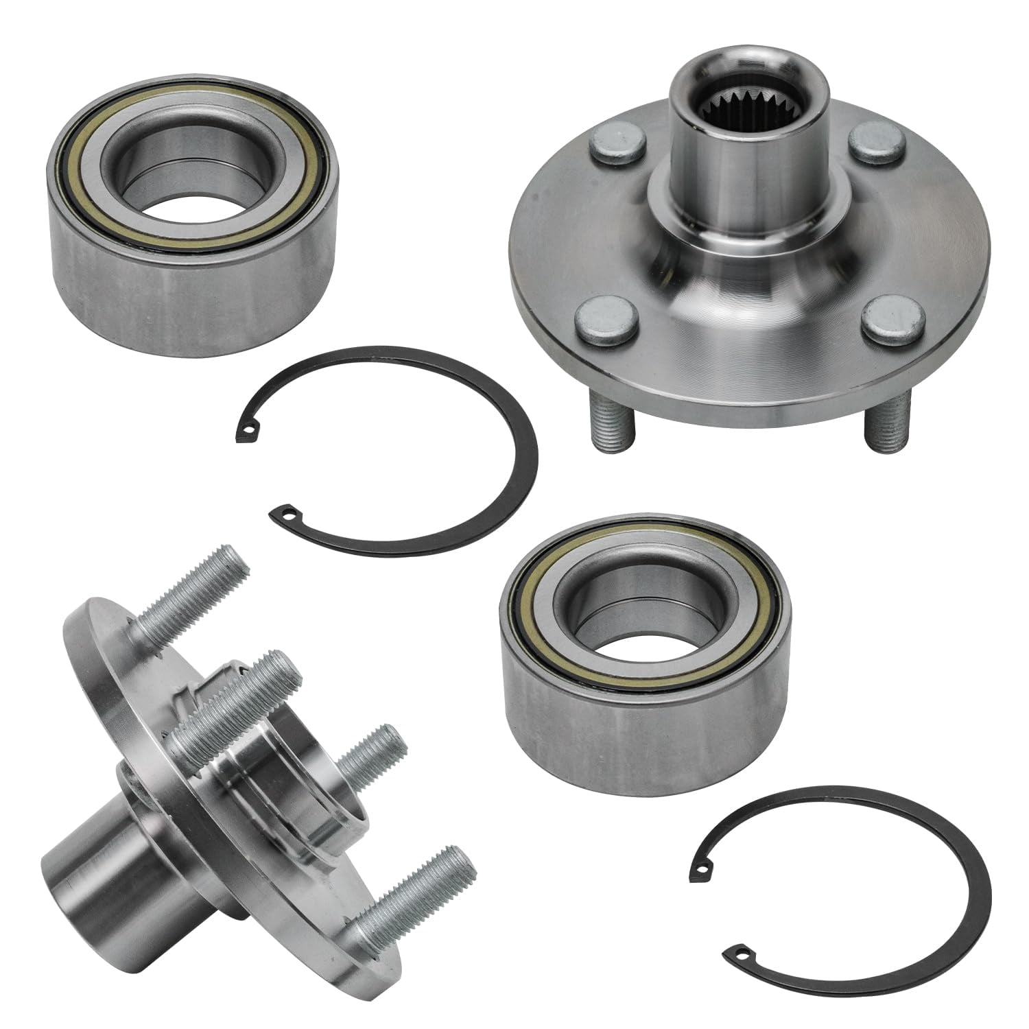 Detroit Axle - Front Wheel Hub and Bearing Replacement for 1995-1999 ...