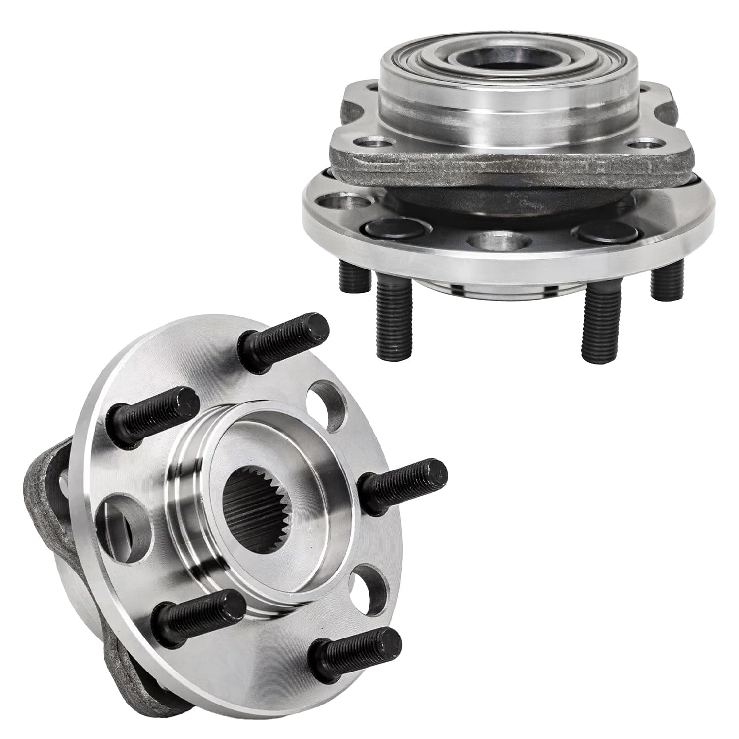 Detroit Axle - Front Wheel Hub and Bearings Replacement for Volvo 740 ...