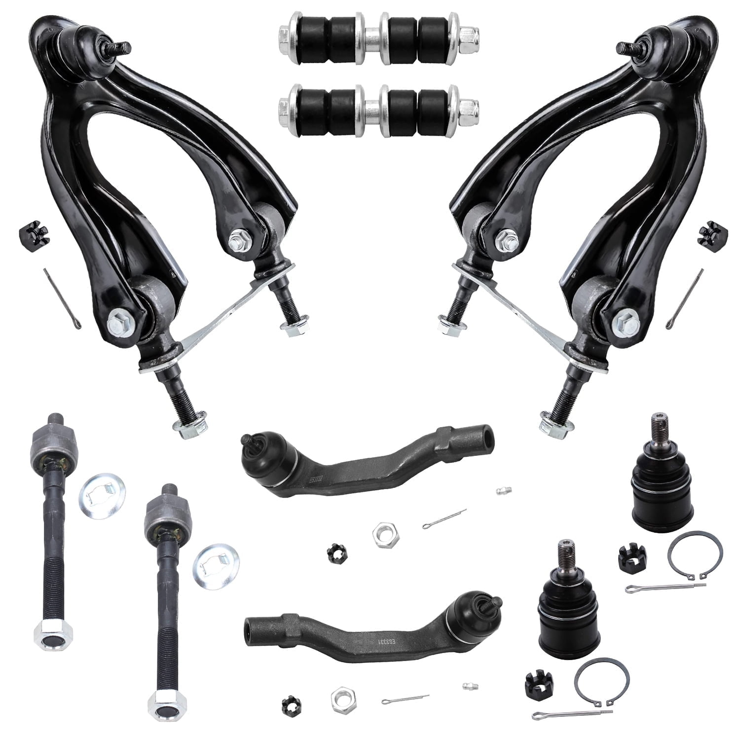 Detroit Axle - 10pc Front Upper Control Arm Suspension Kit for Acura ...