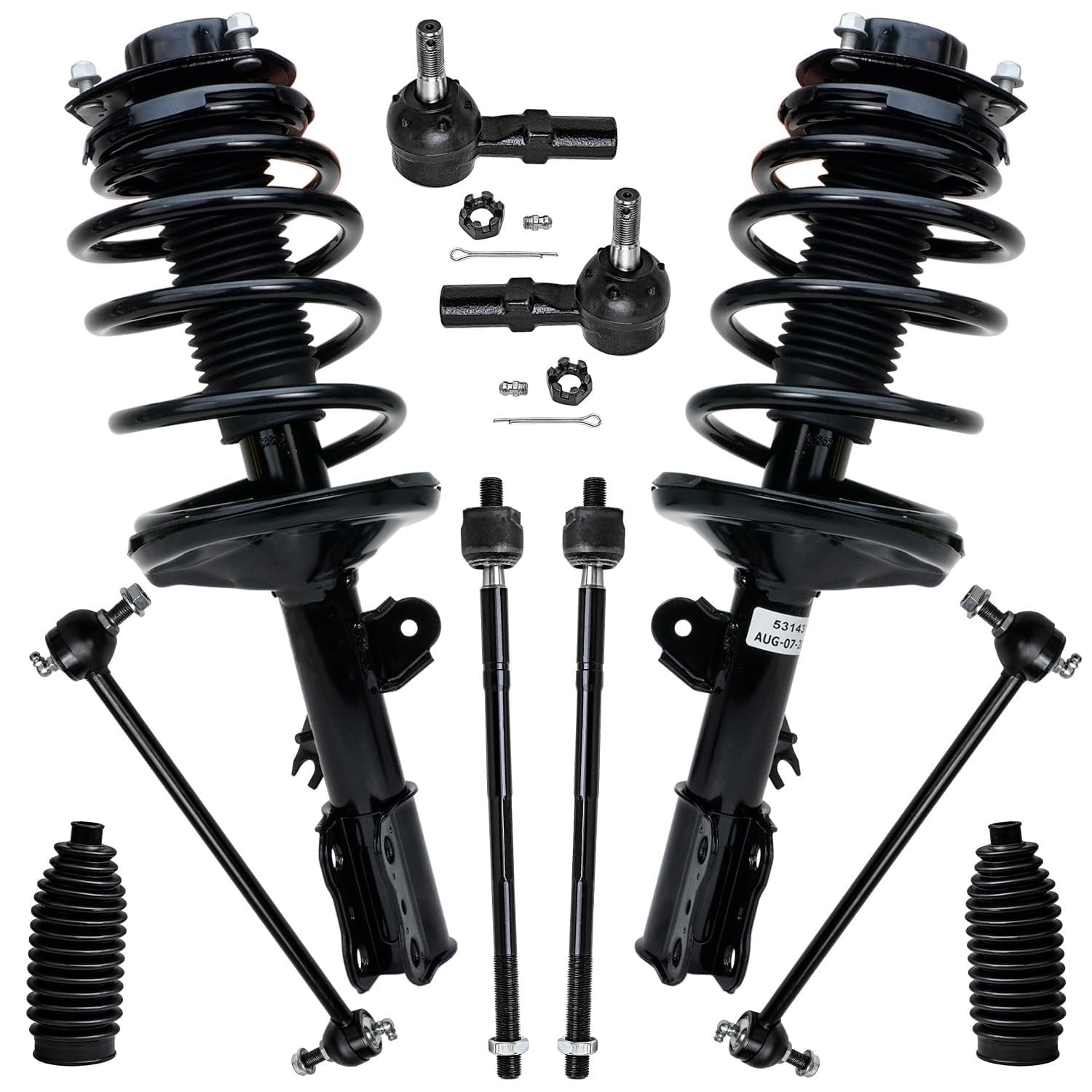 Detroit Axle - New 10-Piece Front Suspension Kit - Pair (2) Front ...