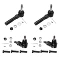 Detroit Axle - New 4-Piece Front Suspension Kit - (2) Lower Ball Joints ...