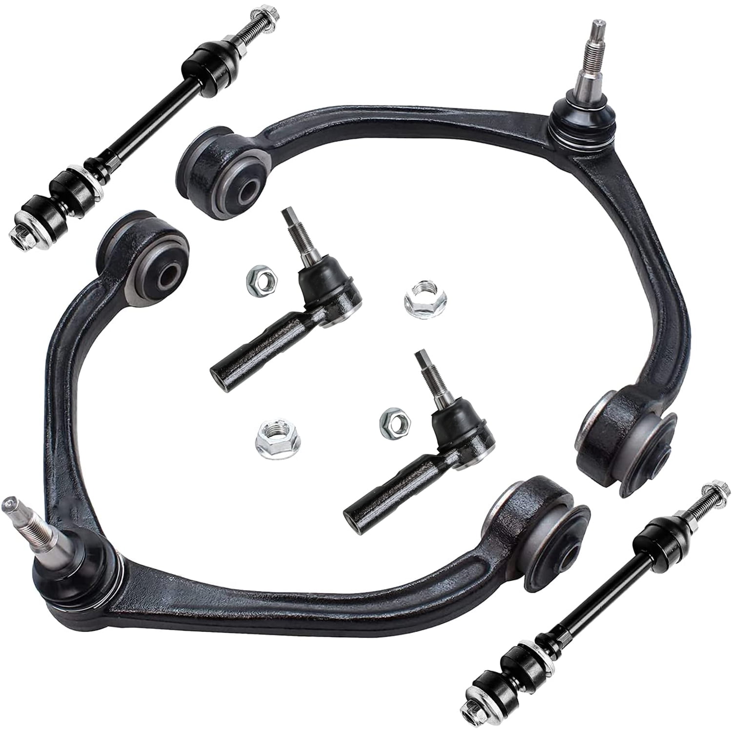 Detroit Axle - New 6 Piece Complete Upper Control Arm Suspension Kit ...