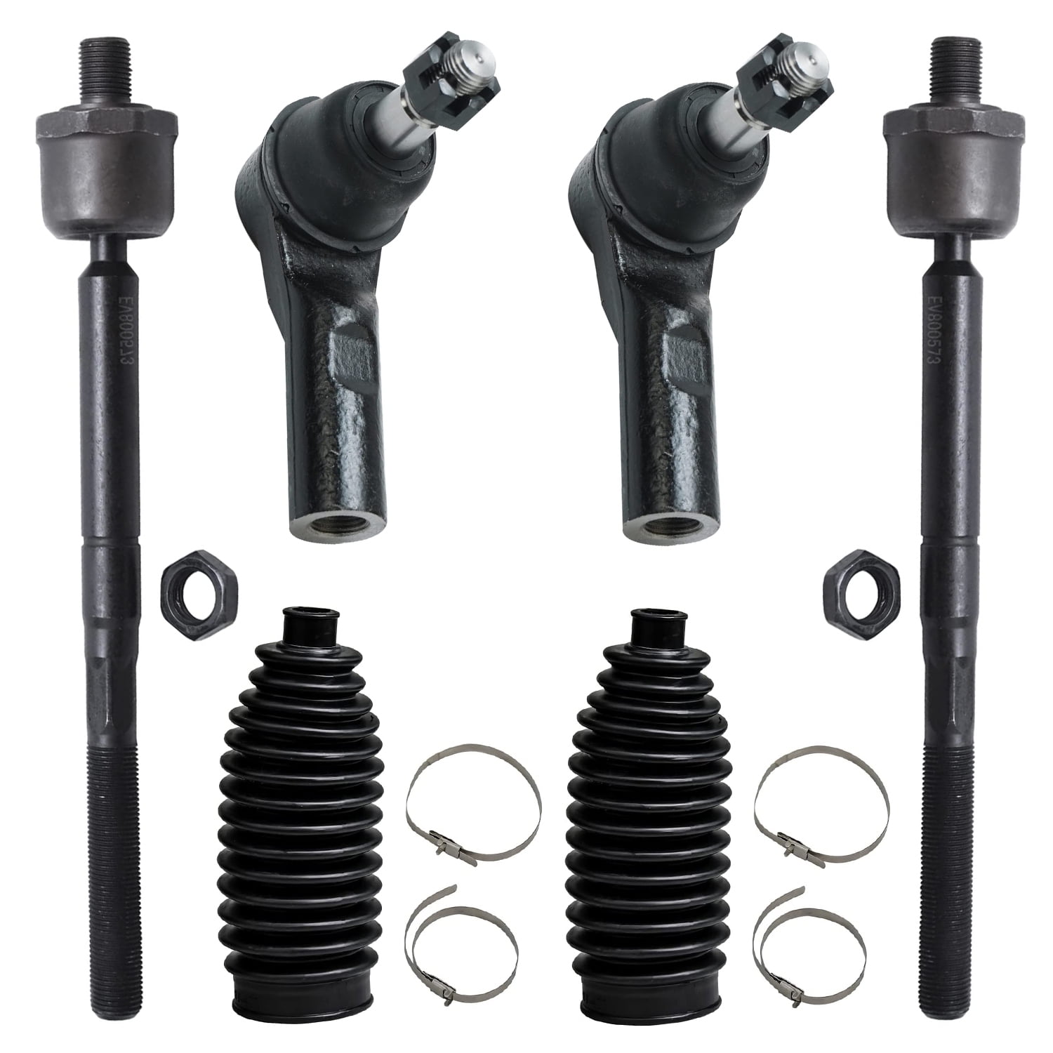 Detroit Axle - New 6-Piece Front Suspension Kit - All 4 Inner and Outer ...