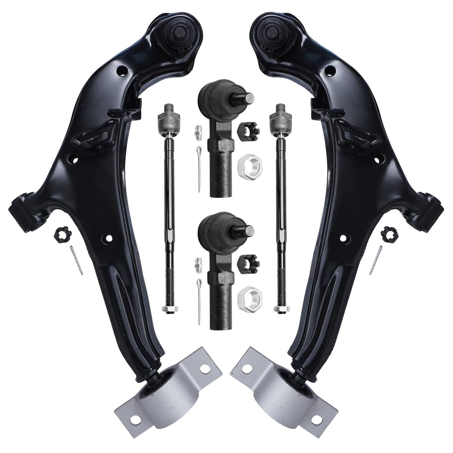 Detroit Axle - New 6pc Kit: Both (2) Front Lower Control Arms w/ Ball ...