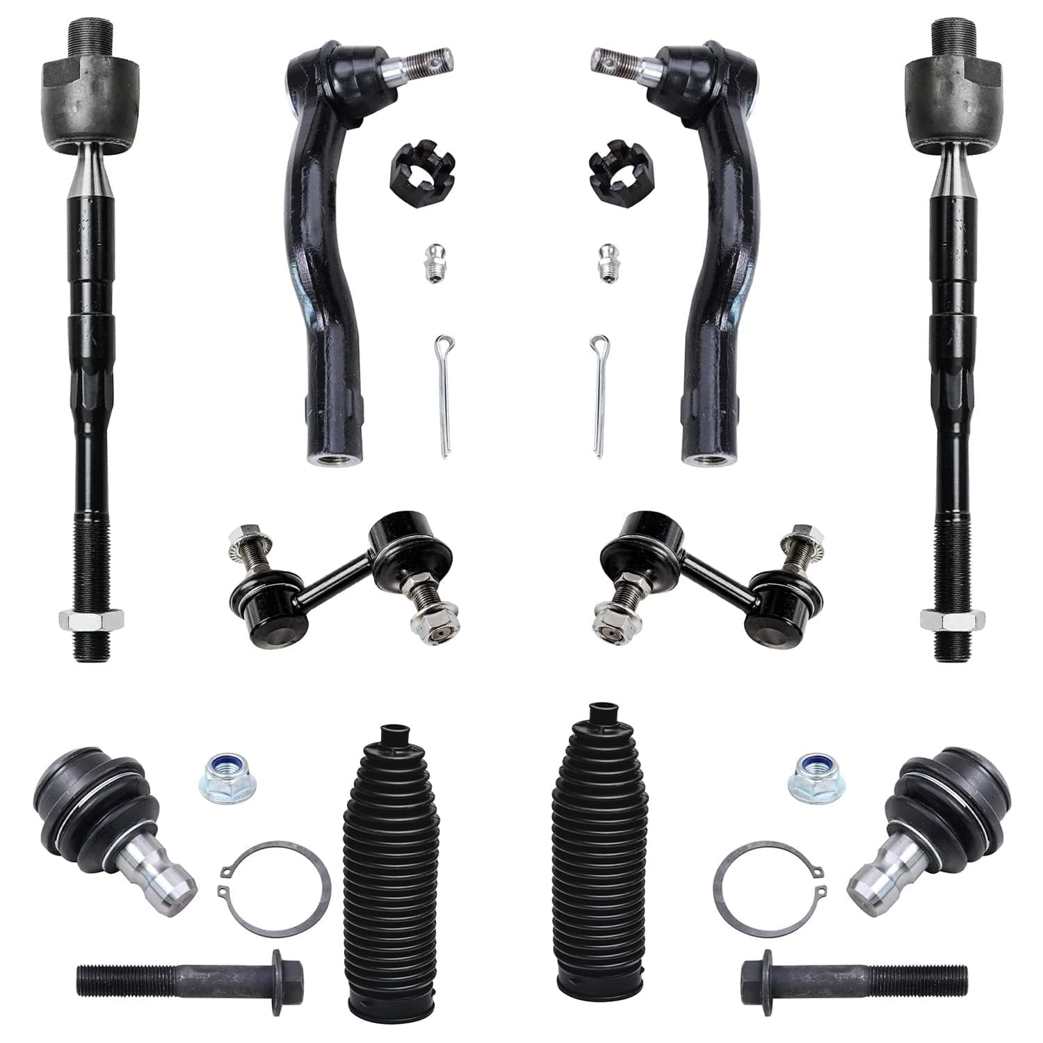 Detroit Axle - New Complete 10pc Front Suspension Kit for 2004-2015 ...