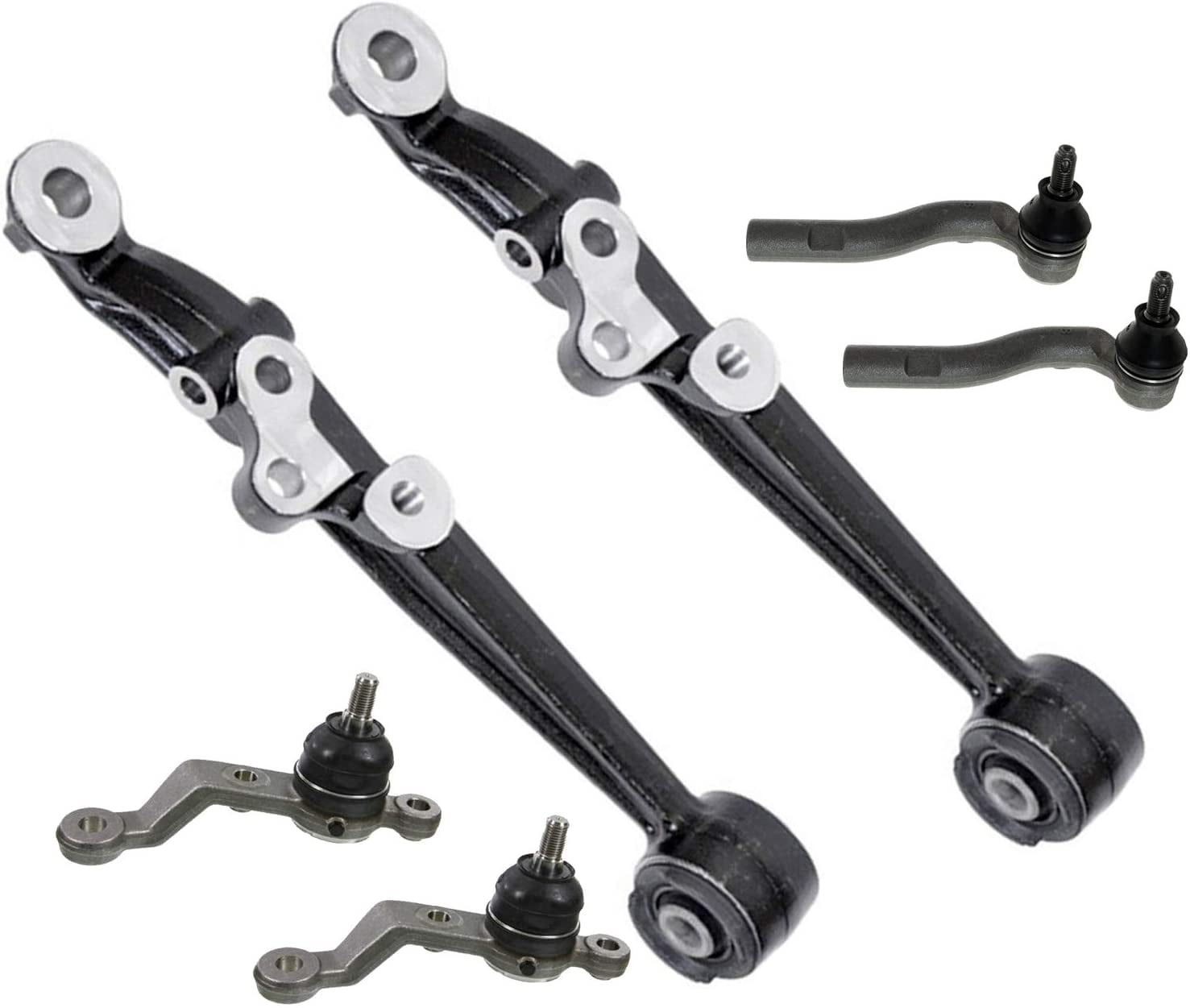 Detroit Axle - Pair (2) Front Lower Control Arms w/Ball Joint & Outer ...