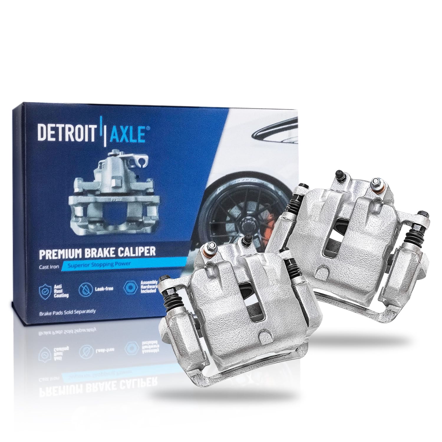 Detroit Axle - Pair Front Brake Calipers for 2013-2015 Chevrolet Malibu ...