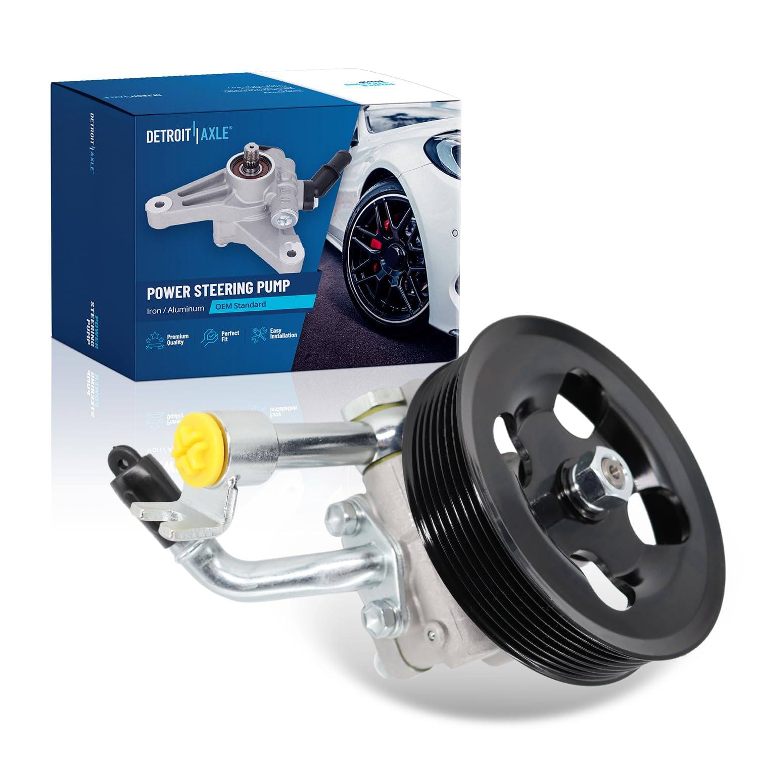 Detroit Axle - Power Steering Pump with Pulley Replacement for Nissan ...