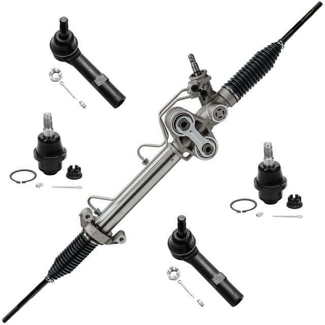 Detroit Axle - Front 5pc Rack & Pinion Kit for Silverado Sierra Yukon ...