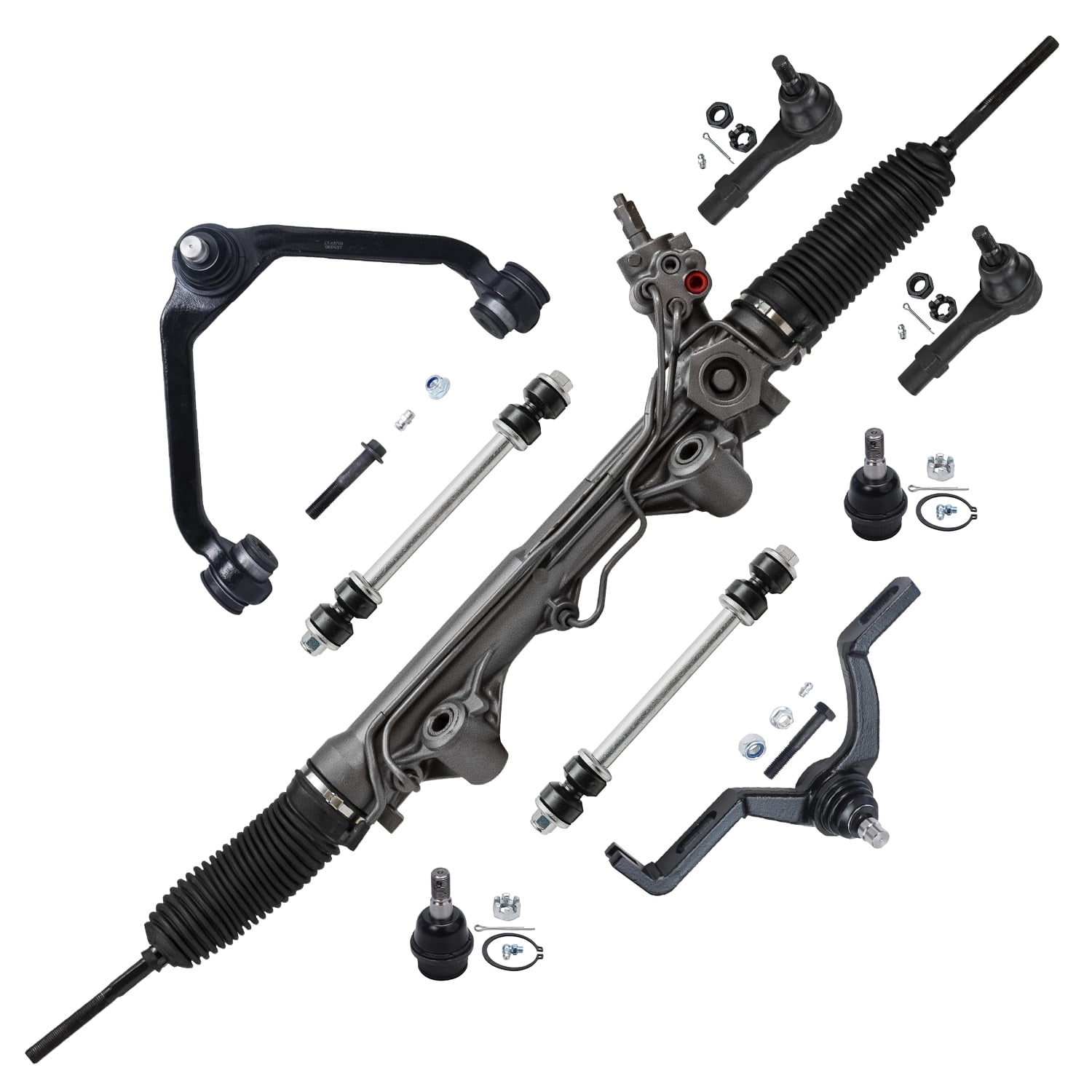 Detroit Axle - Power Steering Rack and Pinion Control Arms Ball Joints ...