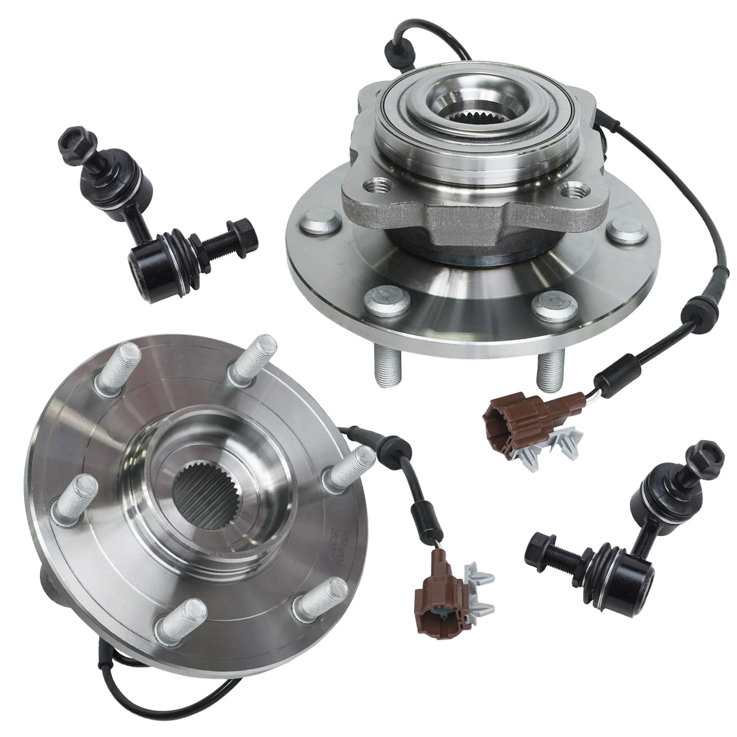 Detroit Axle - REAR Wheel Hub & Bearings Assembly and Sway Bar End ...