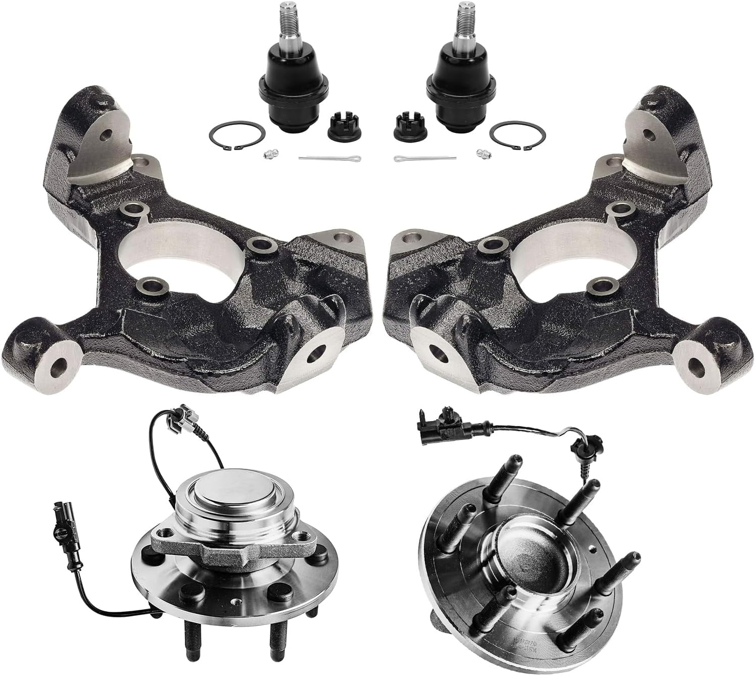 Detroit Axle - RWD 6pc Front Loaded Knuckles Kit for Chevrolet ...