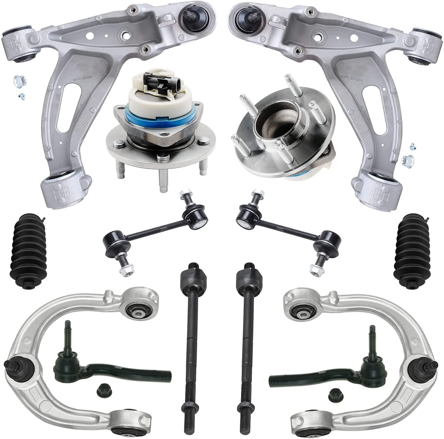 Detroit Axle - RWD Front 14pc End Suspension Kit for 03-07 Cadillac CTS ...