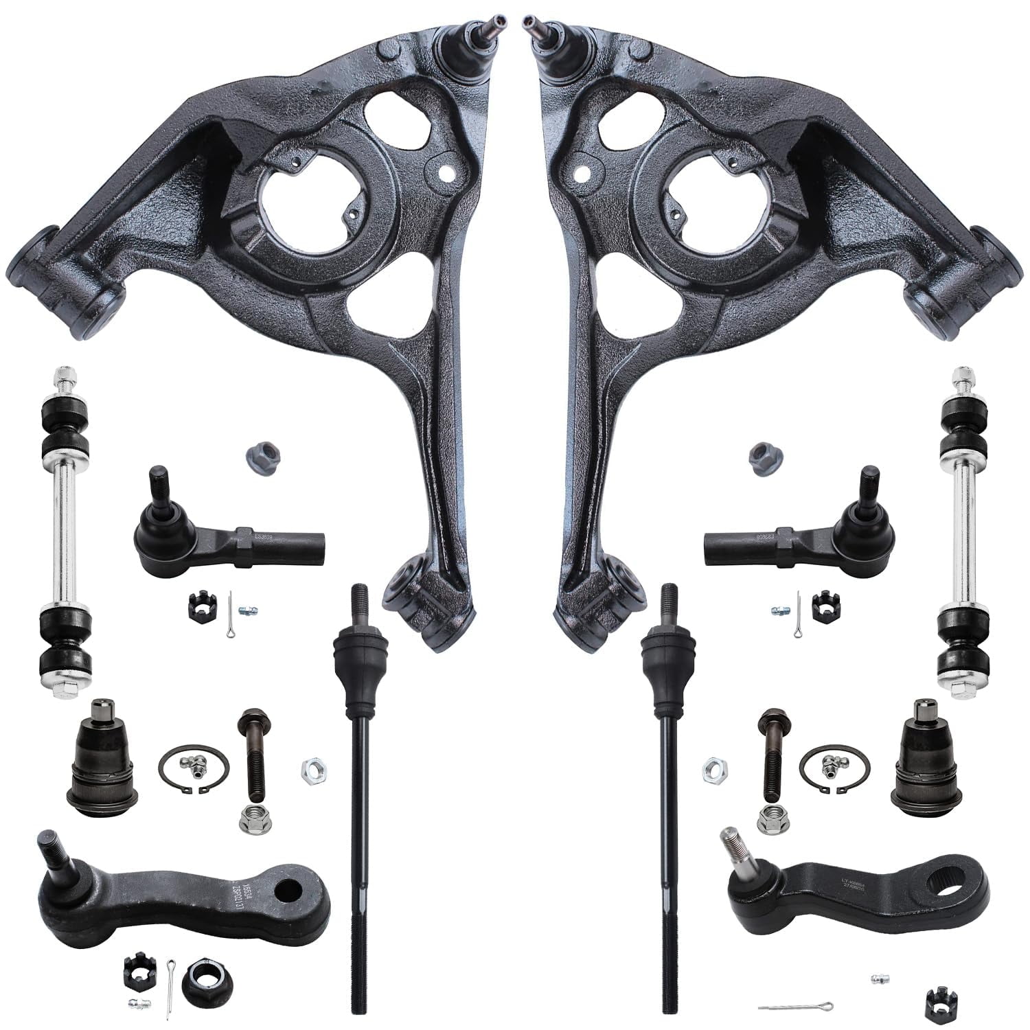 Detroit Axle - RWD Front End 12pc Suspension Kit for Chevy GMC Express ...