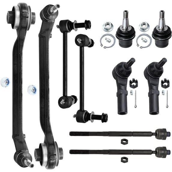 Detroit Axle - RWD Front End Kit for 2015-2019 Chrysler 300, 2 Lower ...