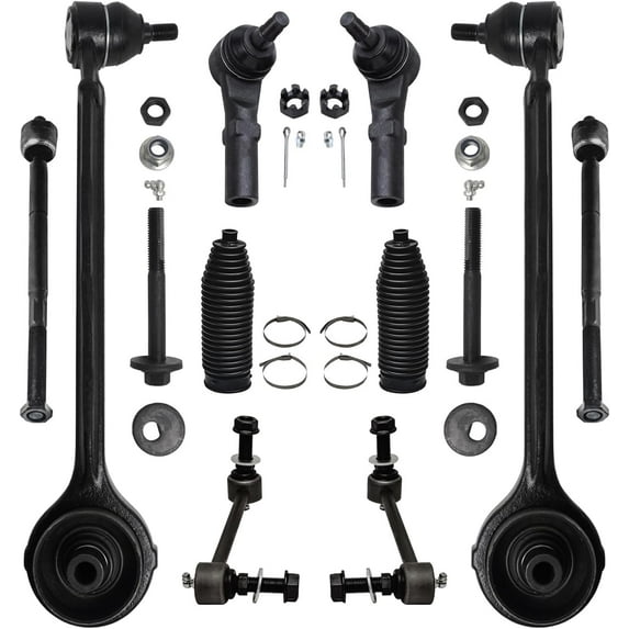 Detroit Axle - RWD Front Lower Forward Control Arm Sway Bar Tie Rod for ...