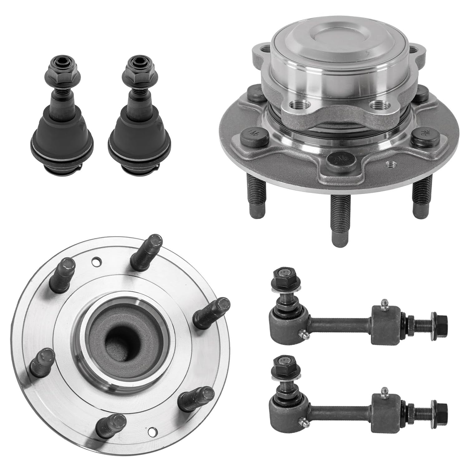 Detroit Axle - RWD Front Wheel Bearing Hubs Kit for 2019-2022 Chevy GMC ...