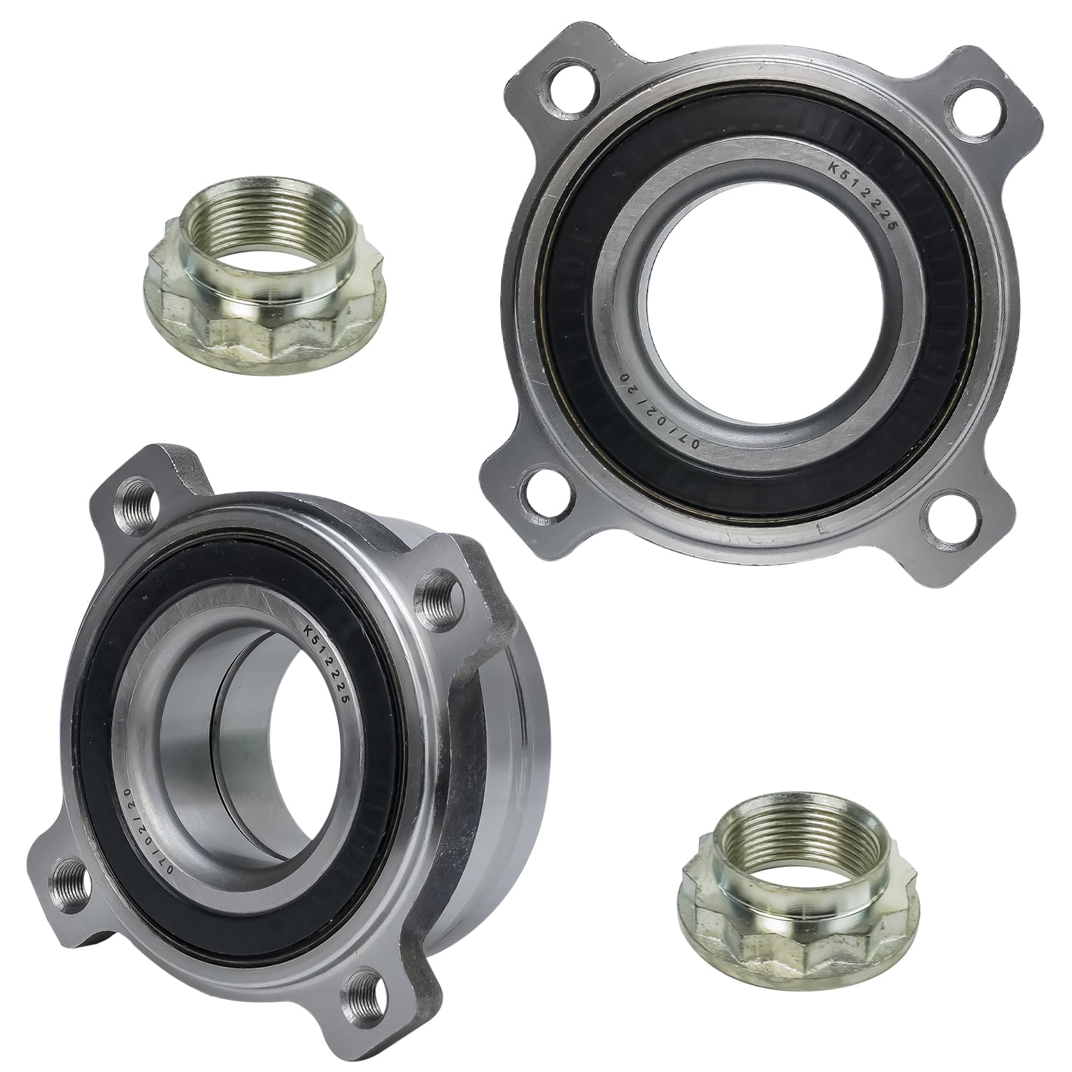 Detroit Axle - Rear 2pc Wheel Bearings for BMW 525i 528i 530i 535i ...
