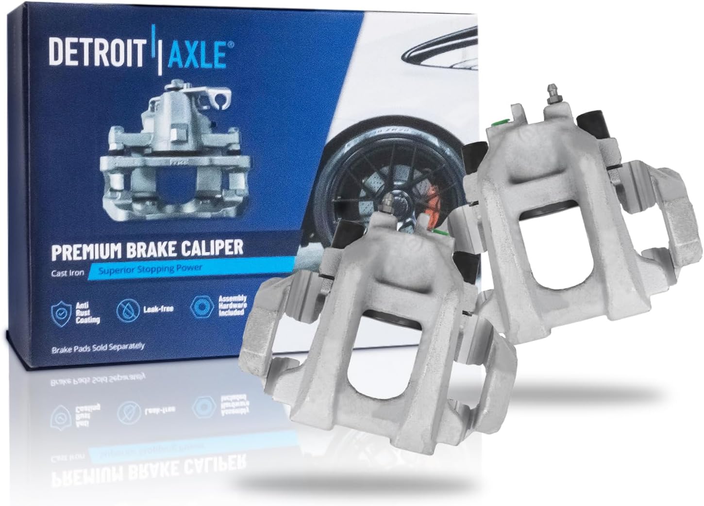 Detroit Axle - Rear Brake Calipers for 2011-2022 Jeep Grand Cherokee ...