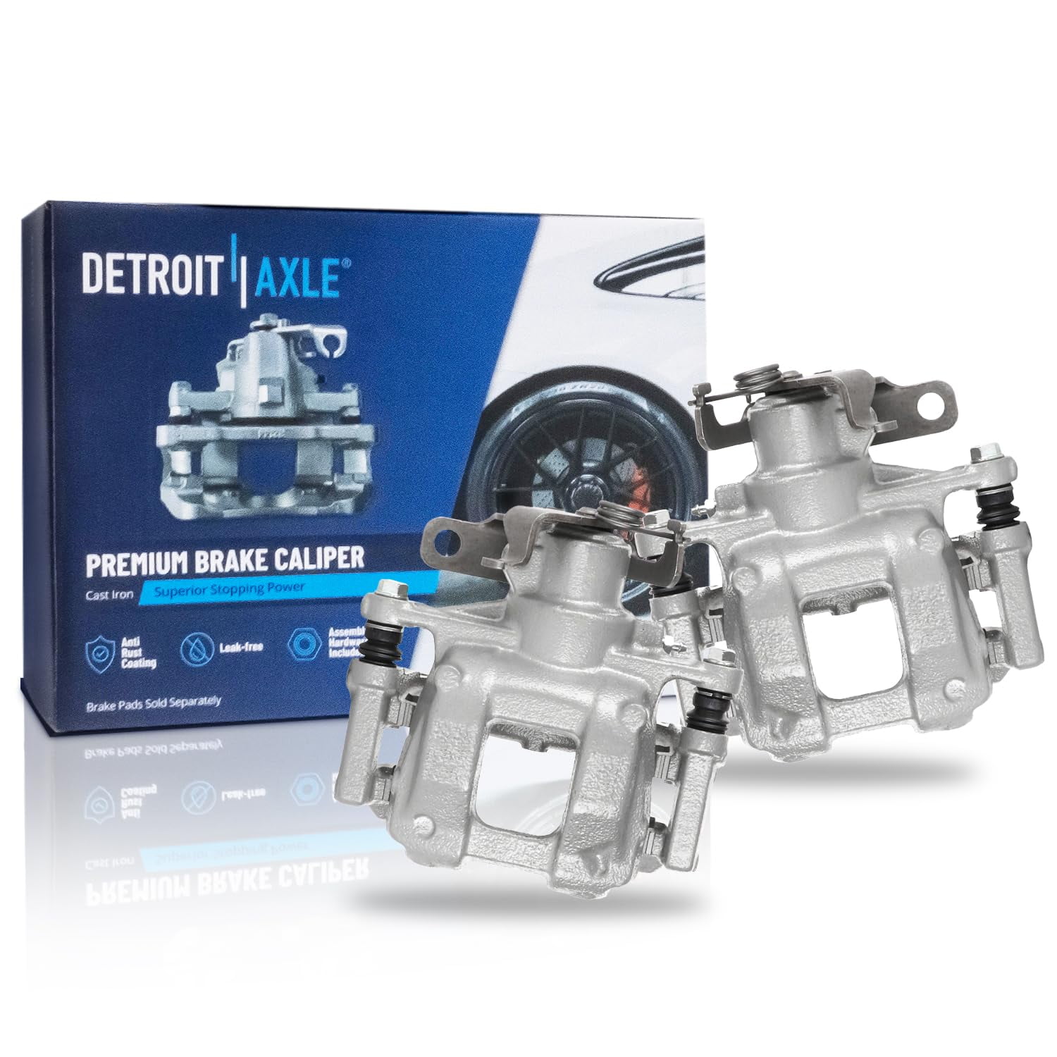 Detroit Axle - Rear Brake Calipers for Ford 2015-2020 Transit-250 ...