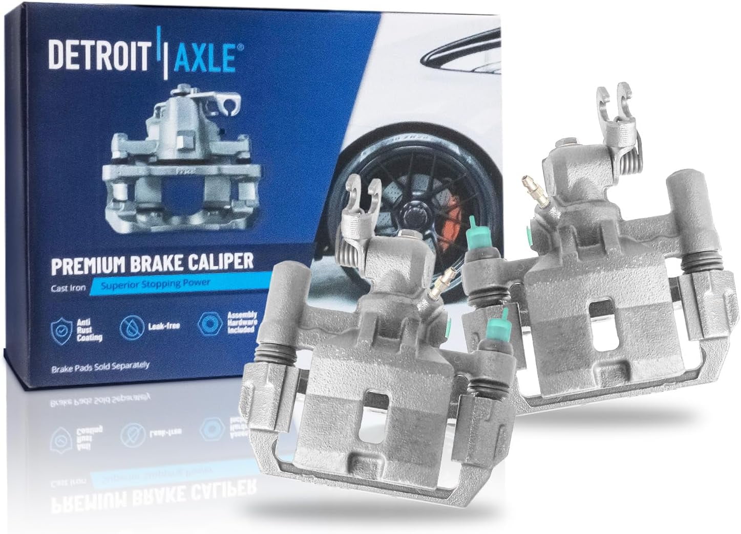 Detroit Axle - Rear Brake Calipers for Ford 1993-1997 Probe Mazda 626 ...