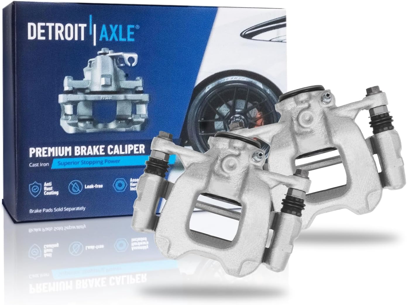 Detroit Axle - Rear Brake Calipers for Jeep 2016 2017 2018 Compass ...