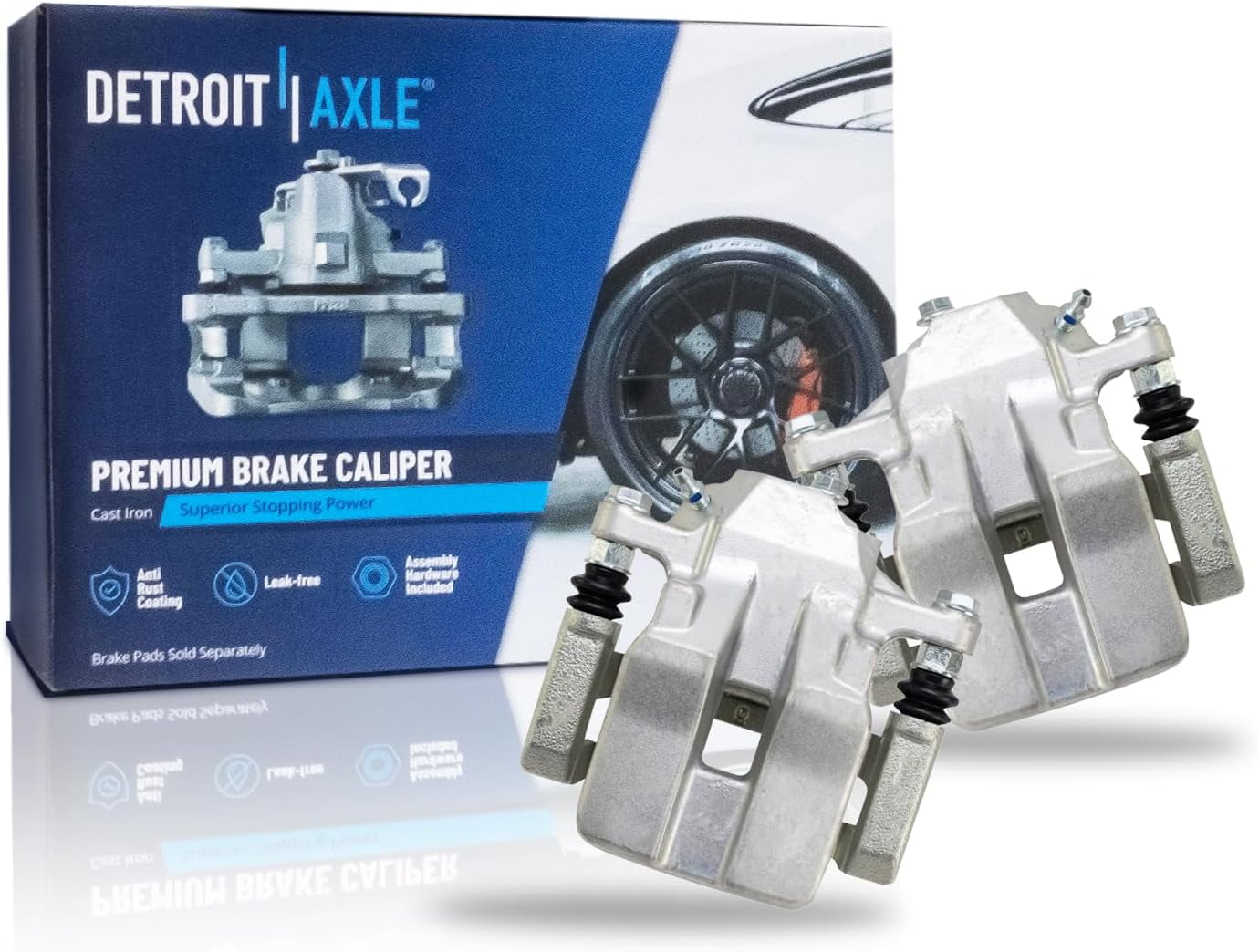 Detroit Axle - Rear Brake Calipers with Brackets Replacement for 2012 ...