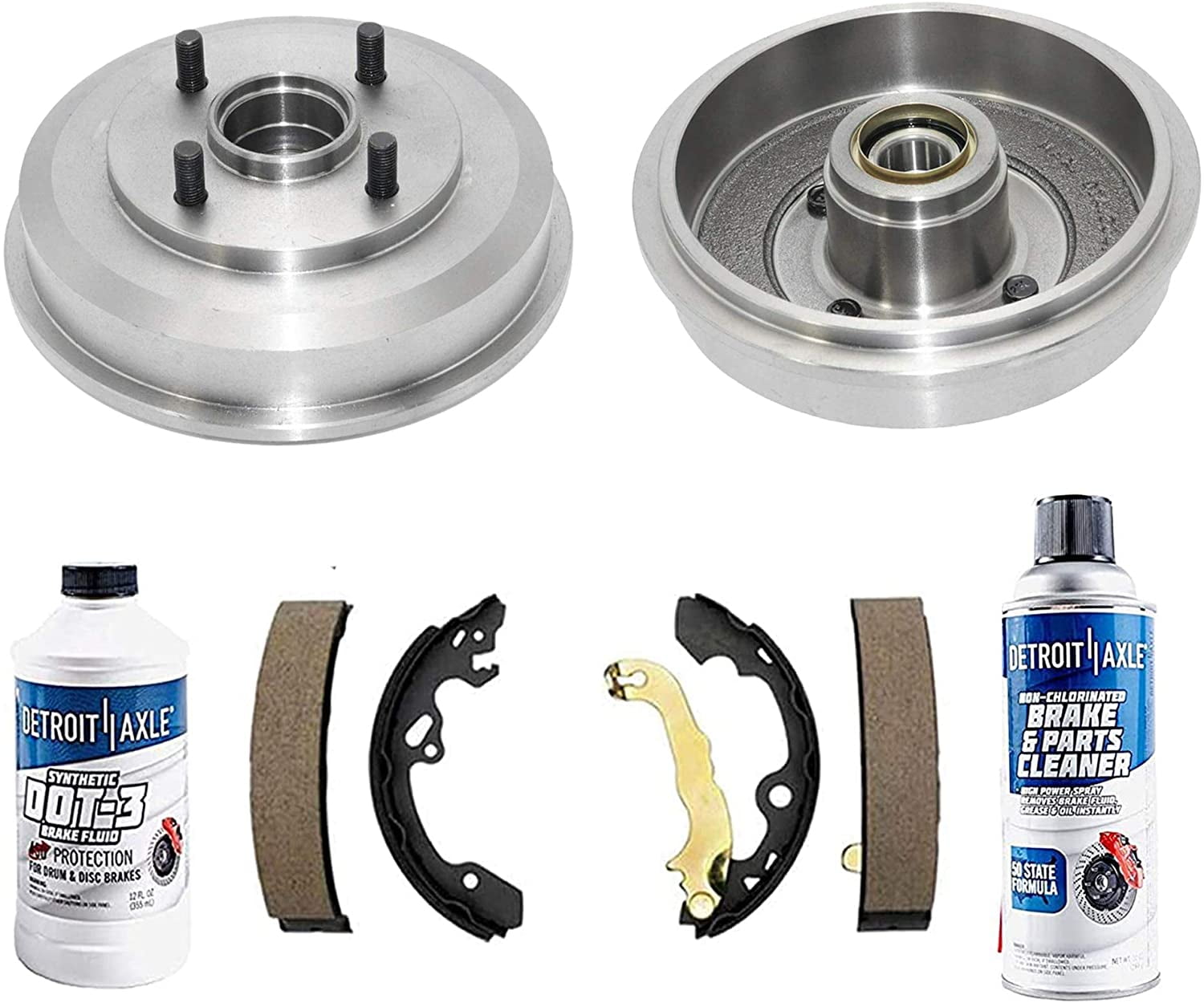 Detroit Axle - Rear Brake Kit for 2000-2008 Ford Focus Replacement 2000 2001 2002 2003 2004 2005 ...