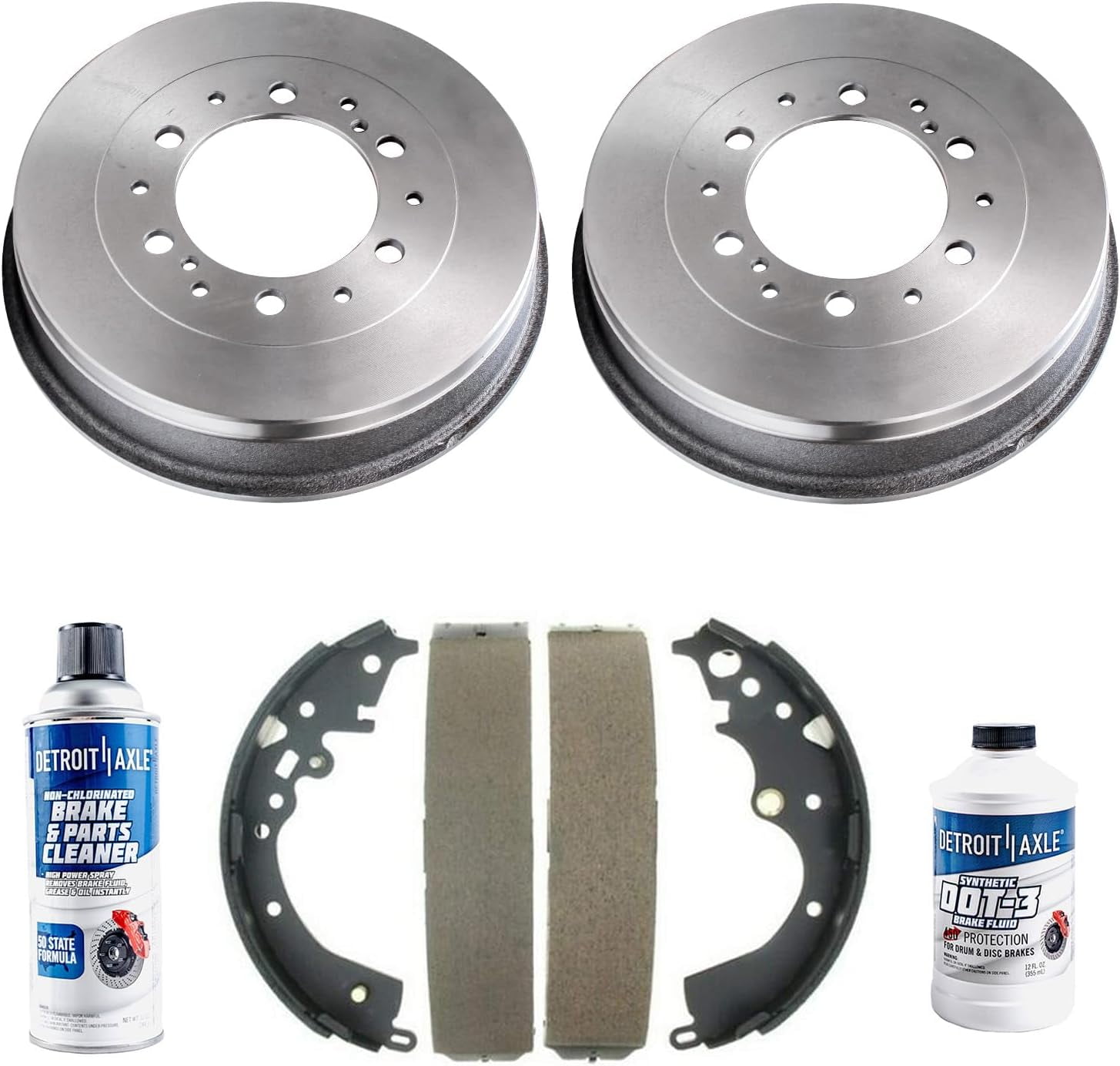 Detroit Axle - Rear Brake Kit for 2005-2019 Toyota Tacoma 6 Lugs, Disc ...