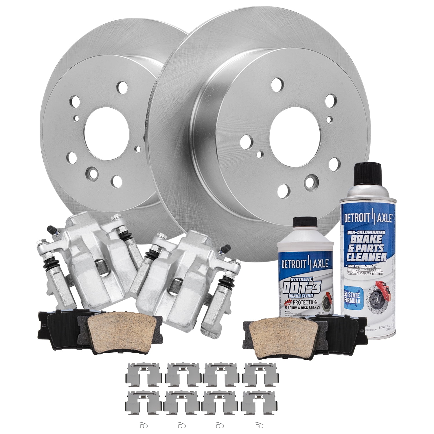 Detroit Axle - Rear Brake Kit for 2012-2017 Toyota Camry, 13-18 Avalon ...