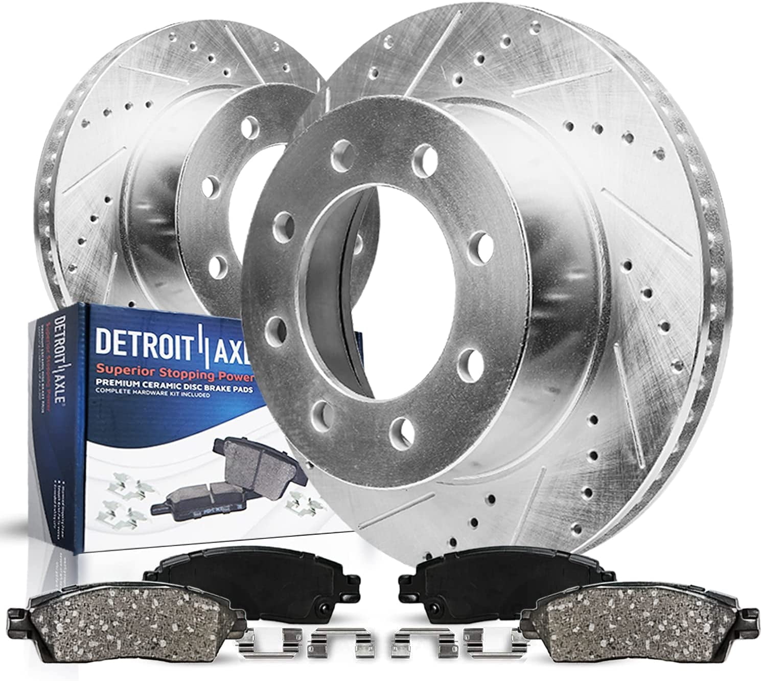 Detroit Axle - Rear Brake Kit for 99-04 Ford F-250 F-350 Super Duty Excursion 1999 2000 2001 ...