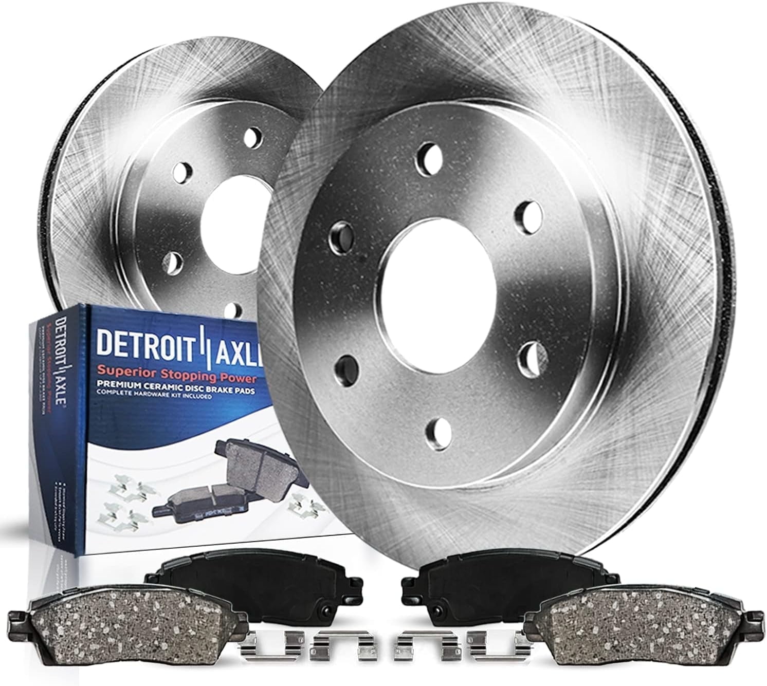 Detroit Axle - 13.23" inch Rear Disc Brake Rotors Ceramic Brakes Pads ...